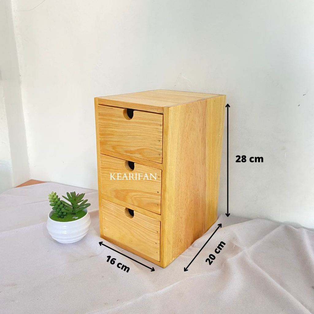 Jual Laci Desk Organizer/Laci Perhiasan Mini Kayu/Rak Susun Mini ...