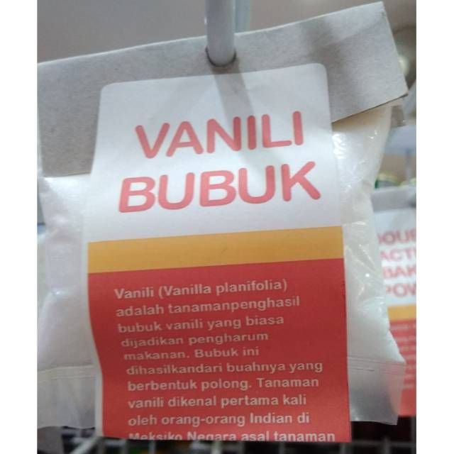 Jual 50 gram Vanili keris vanili bubuk pengharum makanan | Shopee Indonesia