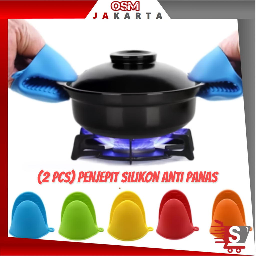Jual OSM JKT H5175 Penjepit Silikon Anti Panas 2 PCS / Pemegang Panci ...