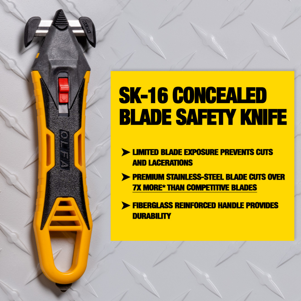 Jual OLFA Safety Cutter SK-16 Pisau Potong Kardus Tebal Karpet Rubber ...