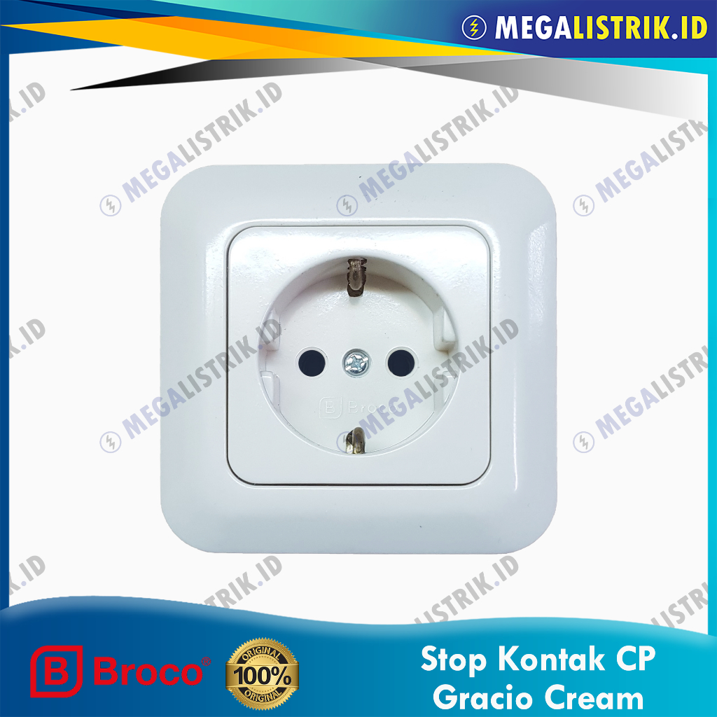 Jual BROCO STOP KONTAK ARDE GRACIO CREAM 4151-11 / SOCKET OUTLET INBOW ...