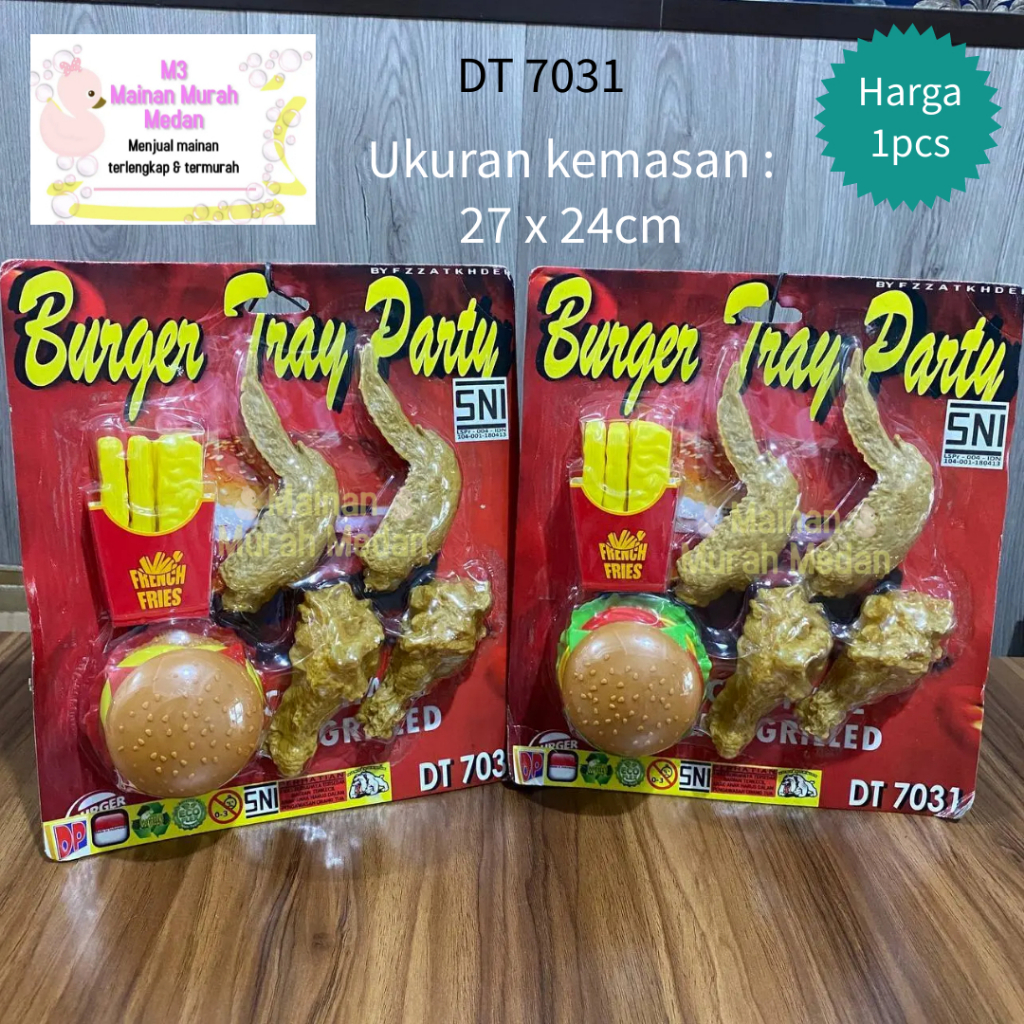 Jual M3 - Mainan Burger Tray Party DT7031 Ayam Goreng Fried Chicken KFC ...