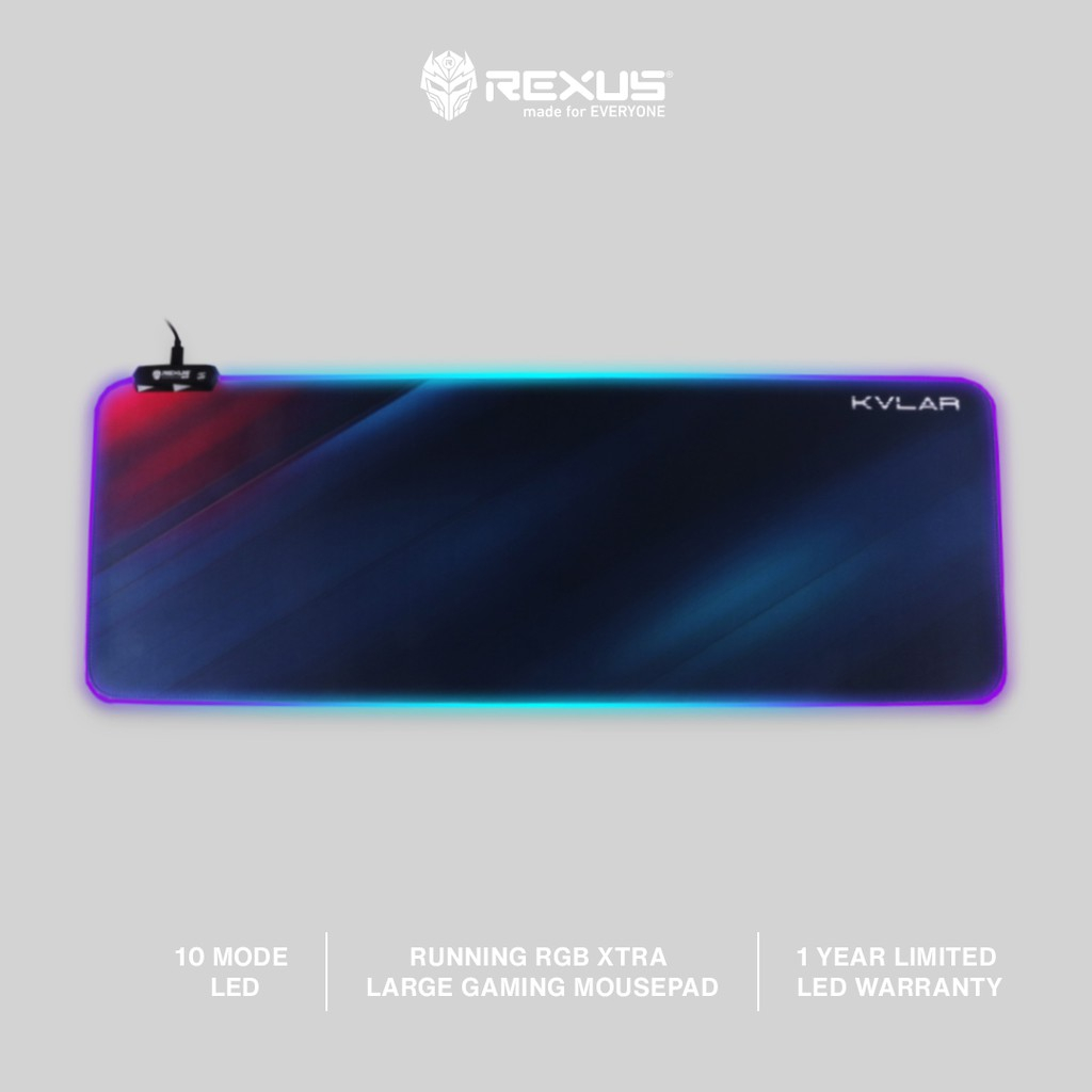 Jual MOUSEPAD GAMING REXUS TR2 BLACK (RGB) | Shopee Indonesia