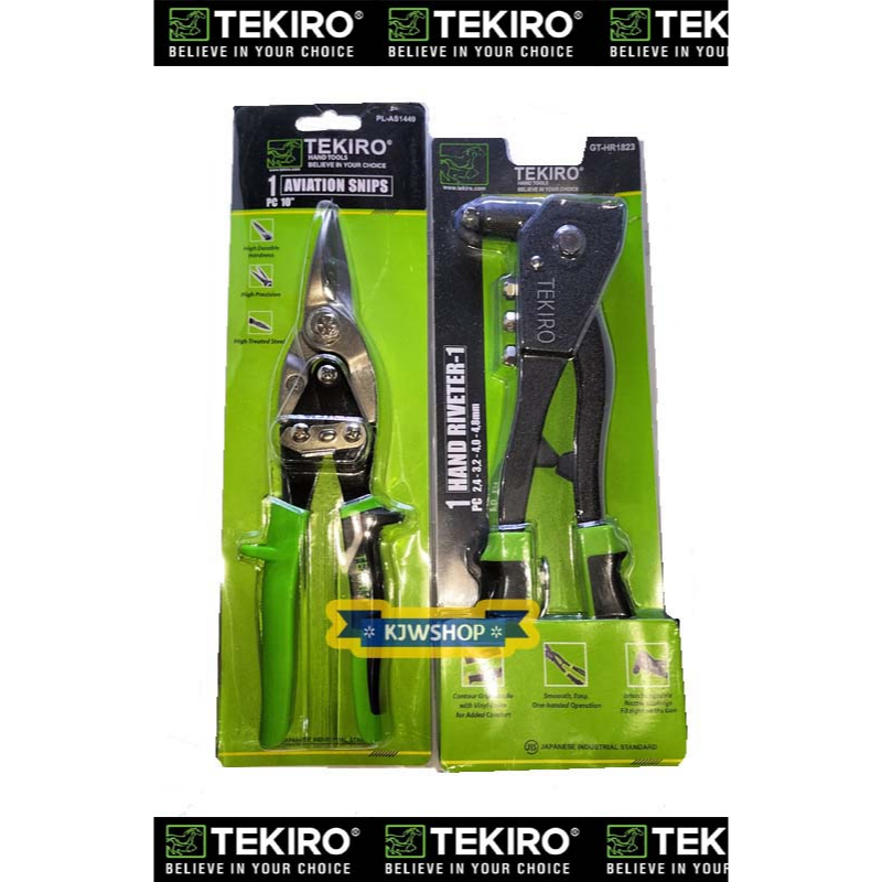 Jual Paket Tang Rivet TEKIRO Hand Riveter Heavy Duty Profesional Tools ...