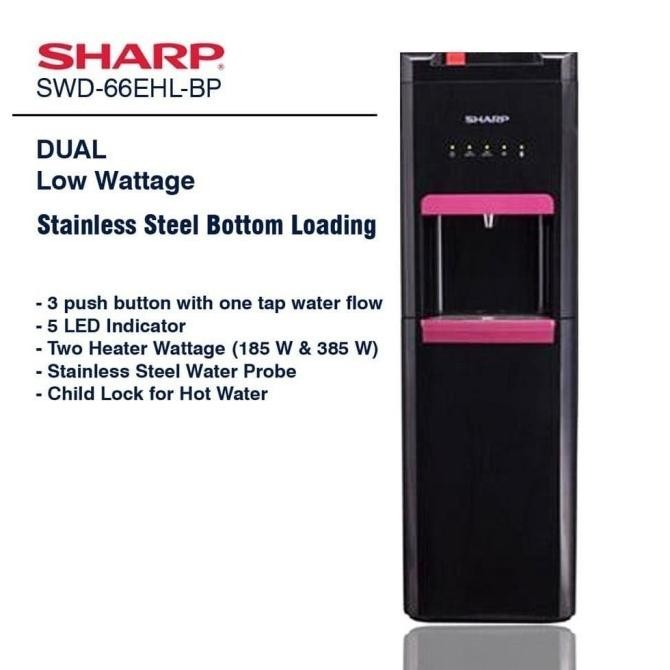 Jual Dispenser SHARP SWD-66EHL-BP / Dispenser Sharp Galon Bawah ...