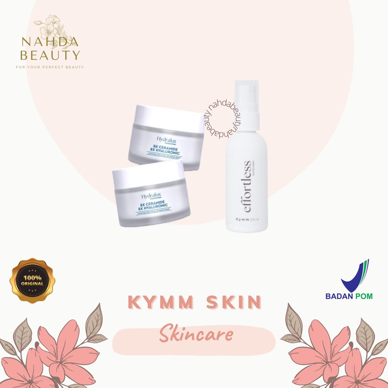 Jual KYMM SKIN Effortless Sunscreen SPF 50 | Hydralux Moisturizer 8X ...