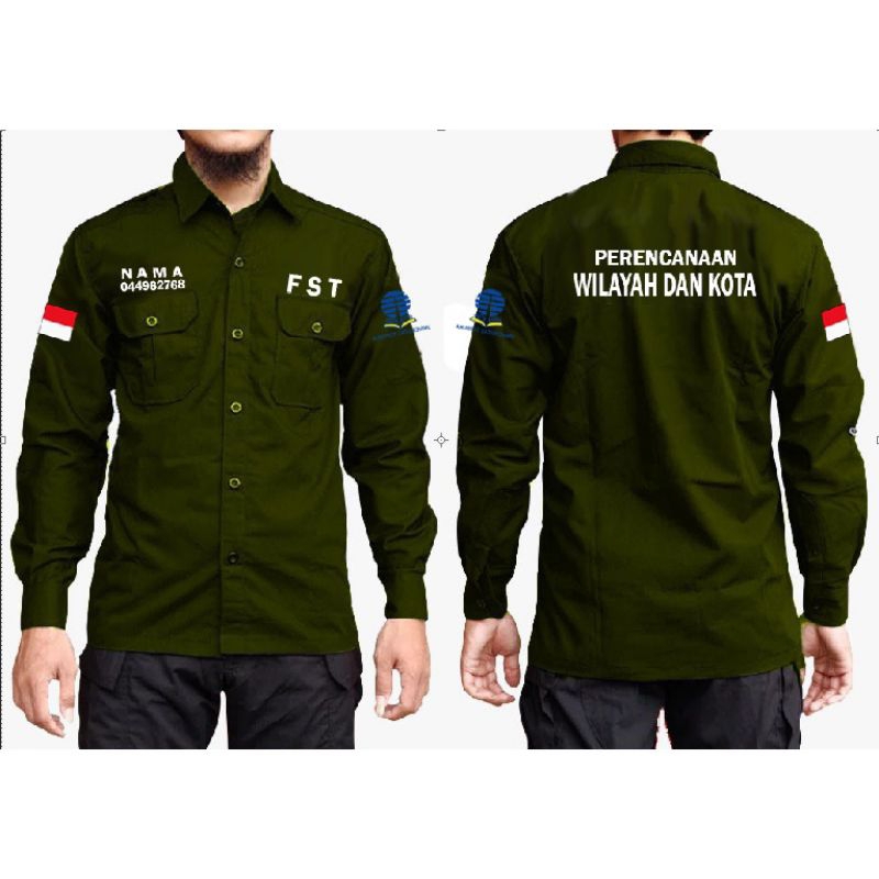Jual KEMEJA FST BORDIR || KEMEJA UT || SERAGAM UNIVERSITAS TERBUKA ...