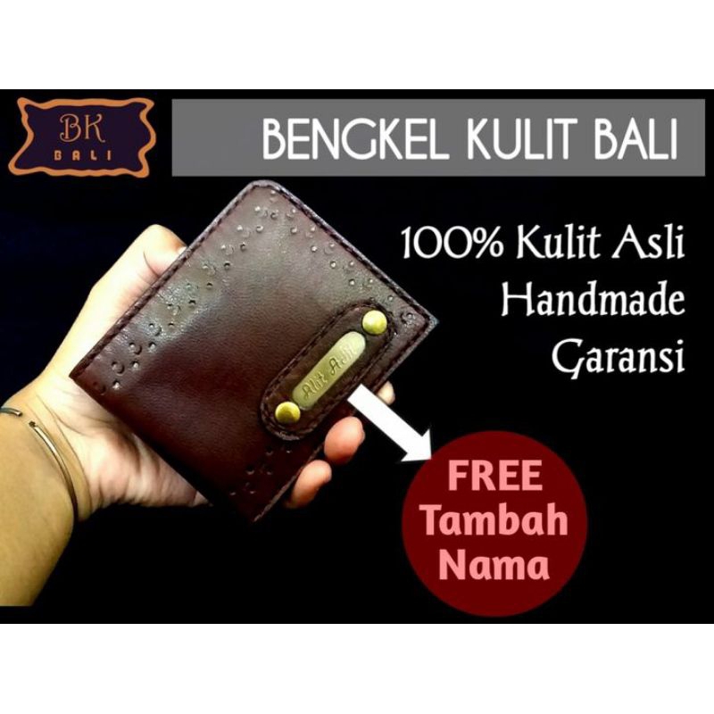 Jual Dompet Kulit Asli Pria FREE UKIR NAMA Garansi Dompet Lipat Ukiran ...