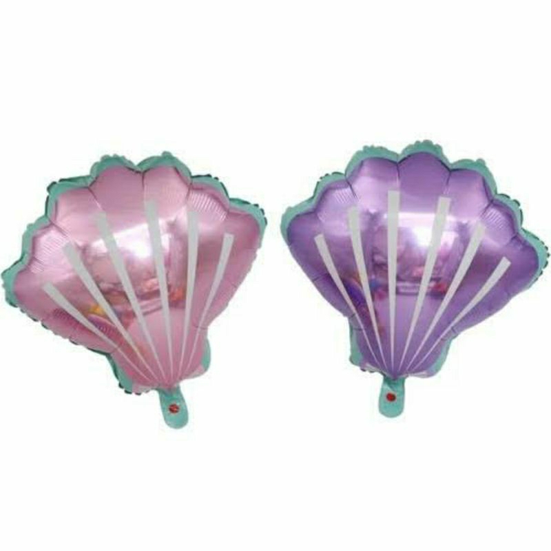 Jual Balon foil kerang ungu pink mermaidputri duyung ikan hewan ...