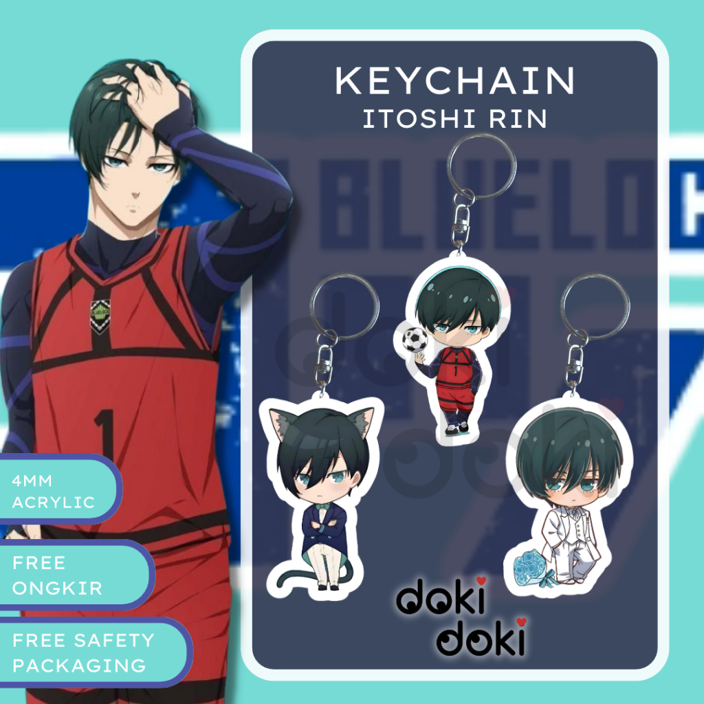 Jual GANTUNGAN KUNCI KEYCHAIN ANIME ITOSHI RIN BLUE LOCK | Shopee Indonesia