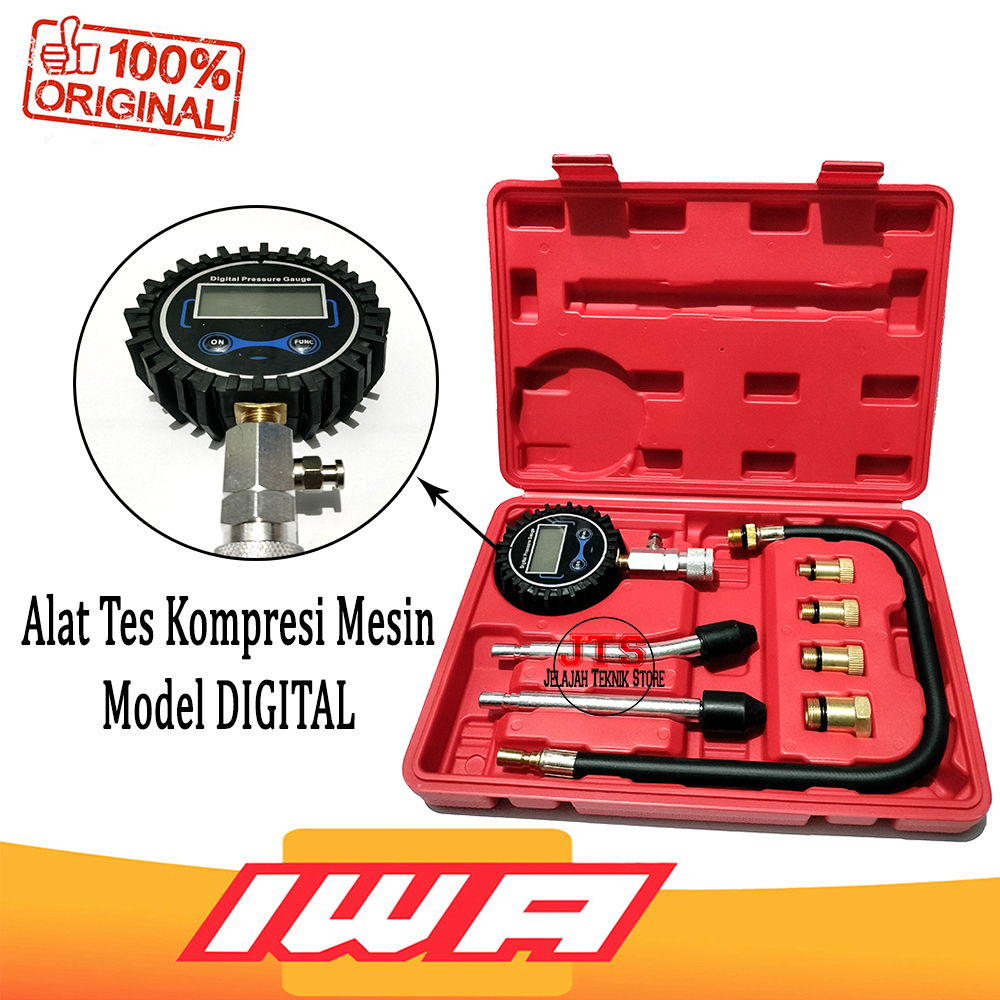 Jual IWA Compression Tester Digital Pressure Gauge Alat Tes Kompresi ...