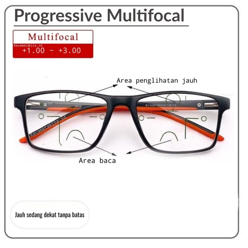 Jual kacamata baca progresif | kacamata plus | kacamata jauh dekat ...