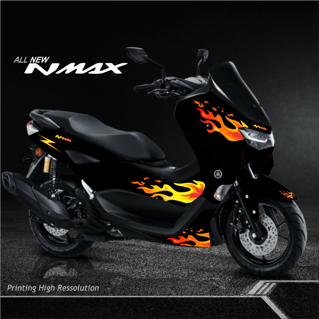 Jual STIKER DECAL NMAX MOTIF API STRIPING NMAX MOTIF API TERBARU ...