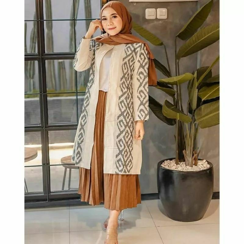Jual OUTER TENUN OUTER ETNIK BAJU TENUN - KEMEJA PANJANG | Shopee Indonesia