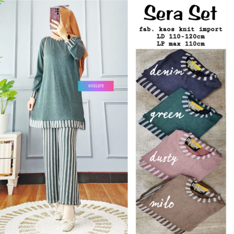 Jual SERA SET KAOS KNITE IMPORT ORI VINSTORE | Shopee Indonesia