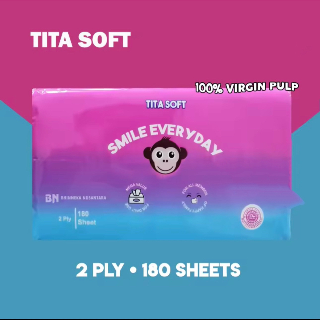 Jual [ 10 PACK] Tisu Titasoft 180 / TITASOFT 360 sheet 2 ply PAKET 10 ...