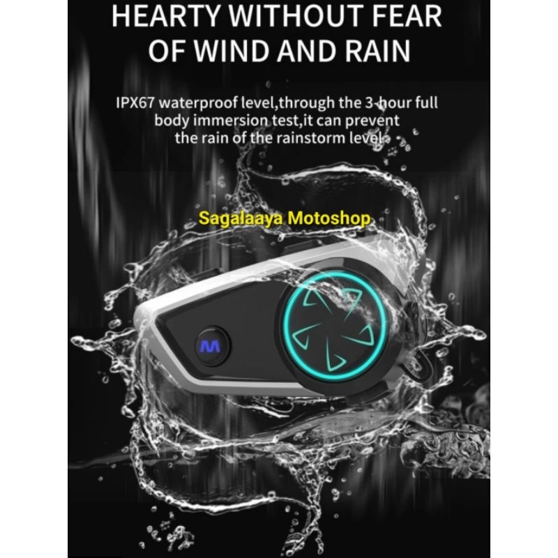Jual Intercom ReTouch X5 bluetooth headset helmet helm touring bikers ...