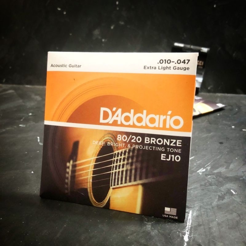 Jual Senar Gitar Daddario D'Addario EJ 10 Senar Gitar Akustik 010 ...