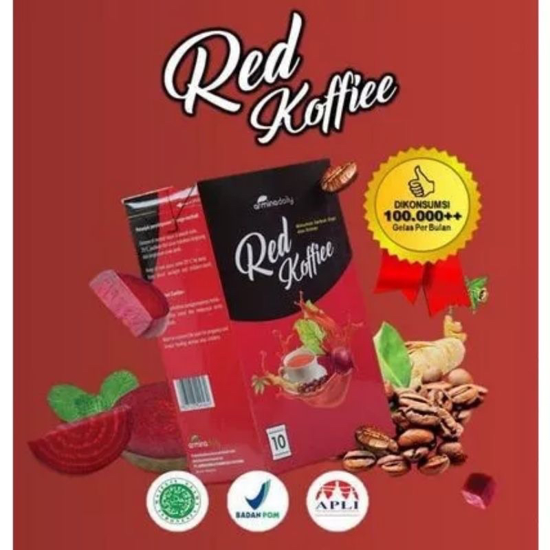 Jual Kopi Merah Original Red Koffiee Armina Daily 1 box isi 10 sachet ...