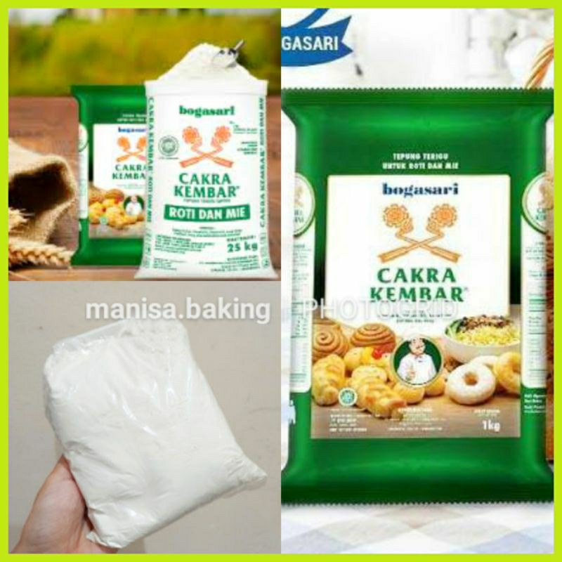 Jual TEPUNG TERIGU CAKRA KEMBAR 250 GRAM REPACK KILOAN PROTEIN TINGGI ...