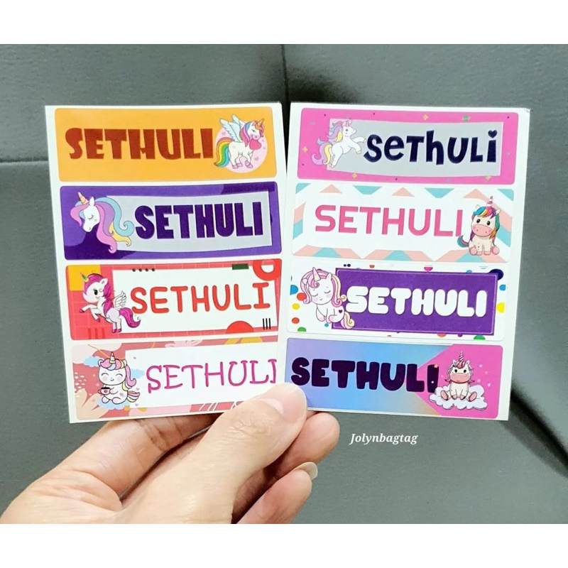 Jual Sticker Nama Waterproof Bertema | Shopee Indonesia