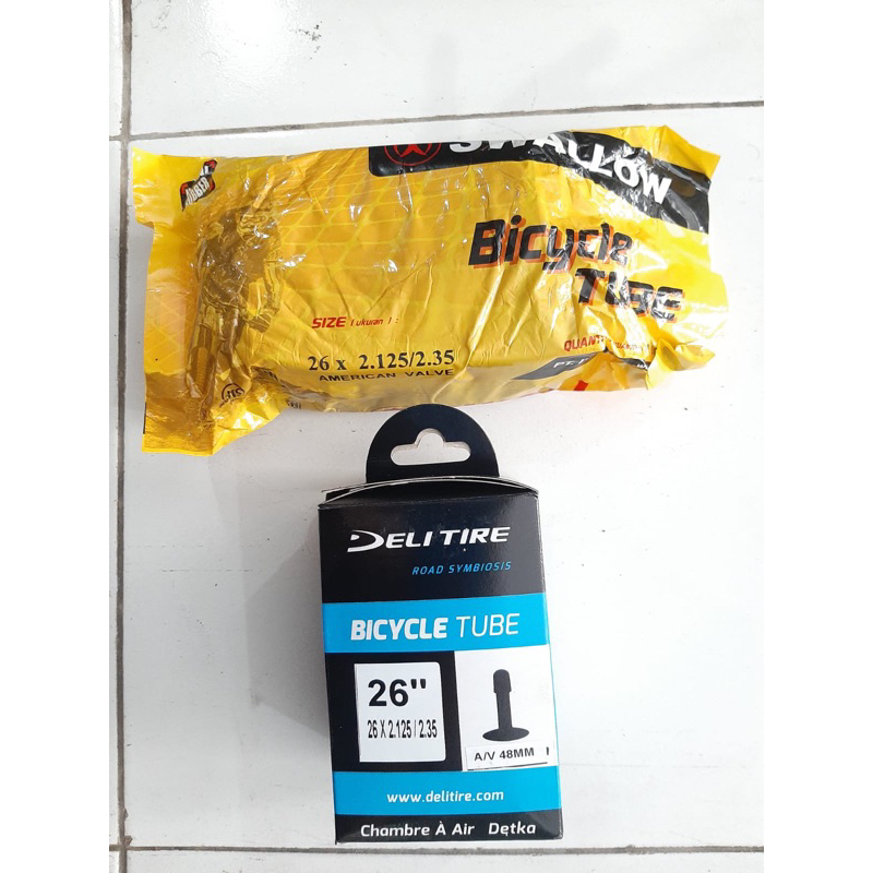 Jual Ban Dalam Sepeda MTB 26 x 2.125 - 2.35 American Valve / Cop Motor Besar Hitam Swallow ...