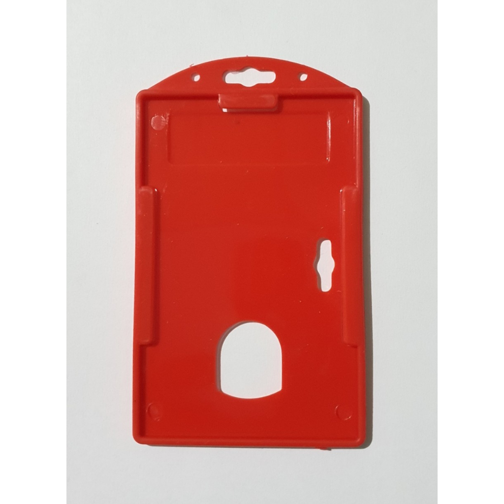 Jual ID Card Casing Case Holder Name Tag Plastik 1 Sisi satuan putih ...