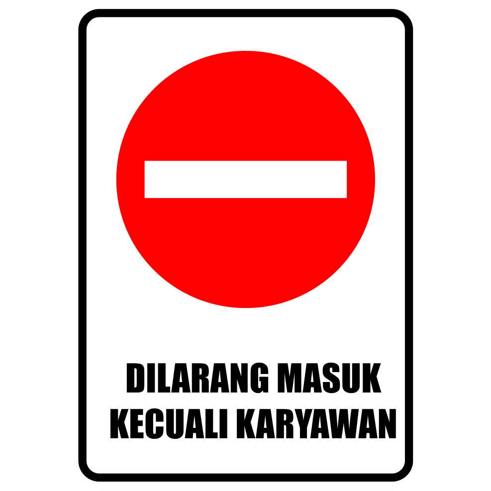 Jual STICKER DILARANG MASUK | Shopee Indonesia