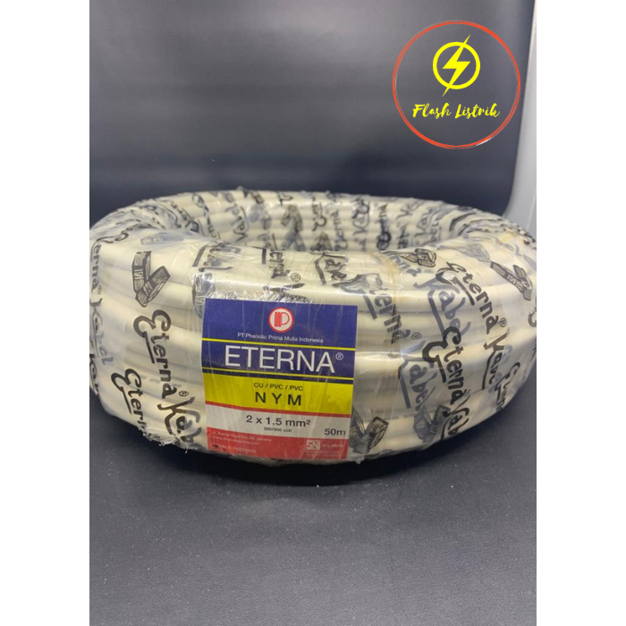 Jual [Eterna] Kabel Eterna NYM Eterna 50M 2x1,5 / 2x2,5 / 3x1,5 / 3x2,5 / 4x1,5 / 4x2,5 / 4x4 ...