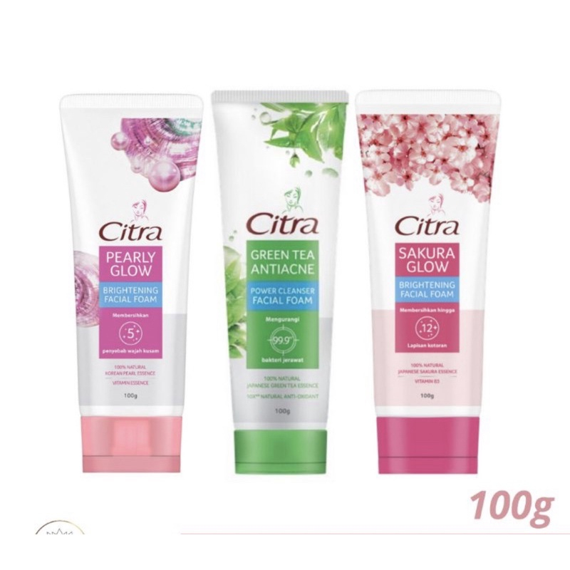 Jual Citra Facial Foam 100ml - CITRA Sabun Wajah | Shopee Indonesia