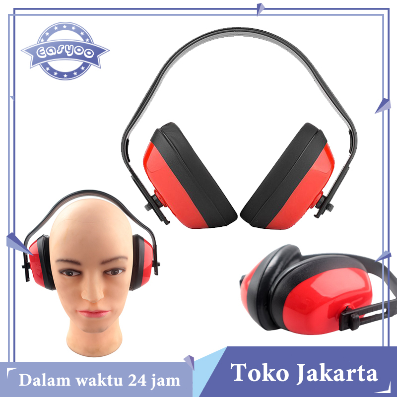 Jual Ear Muff Earmuff Safety Adjustable Safety Ear Muff Protector ...