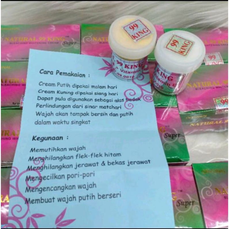 Jual krim wajah natural 99 king lusinan | Shopee Indonesia
