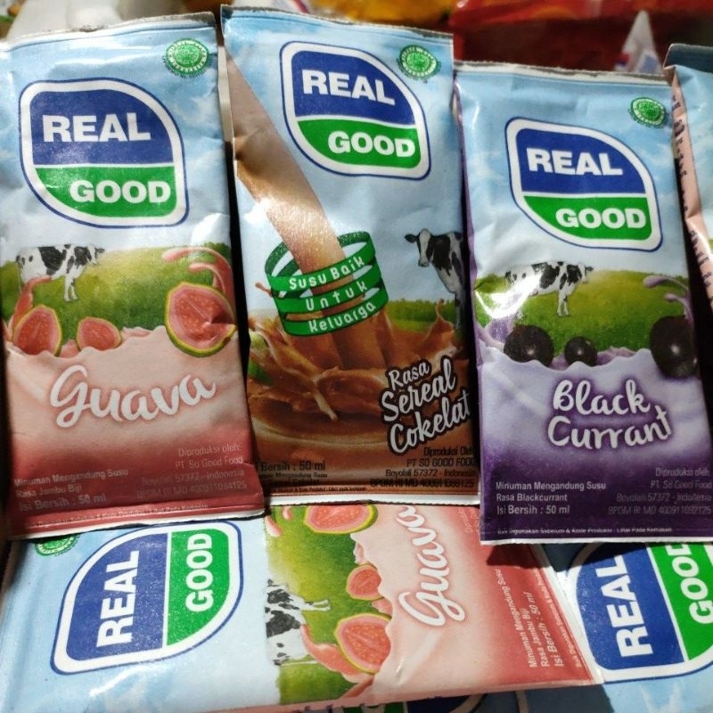 Jual real good minuman mengandung susu aneka rasa 50 ml | Shopee Indonesia