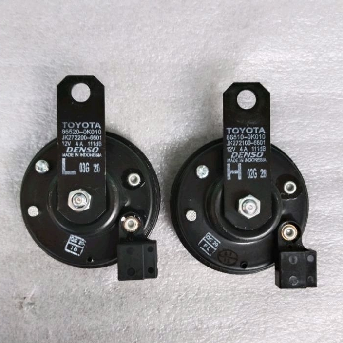 Jual Klakson Denso Toyota Innova Fortuner Original Soket 1 High Low 12 ...