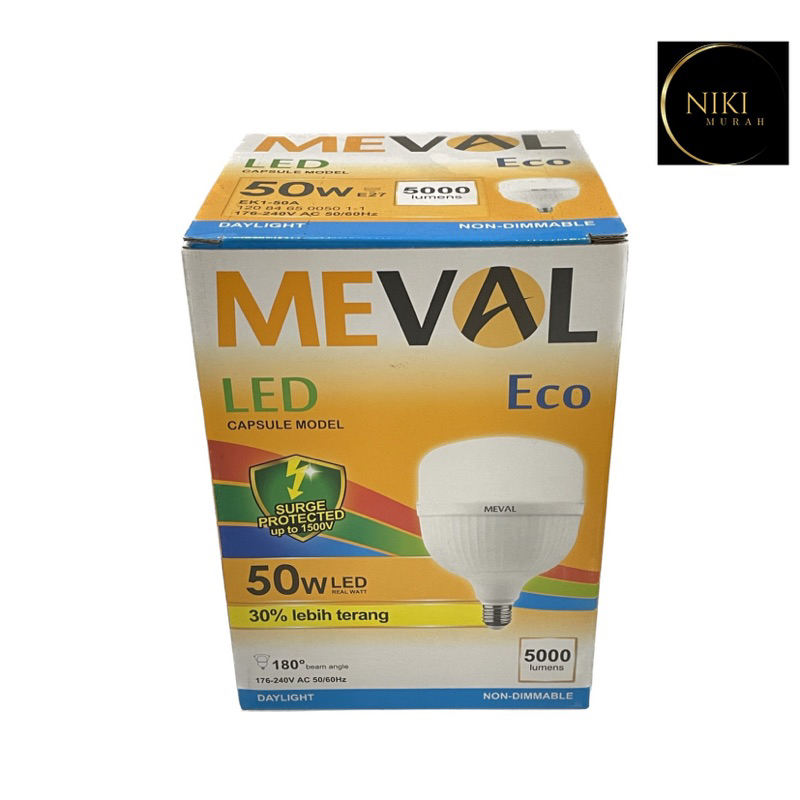 Jual Lampu LED Meval Kapsul ECO 50W | Shopee Indonesia