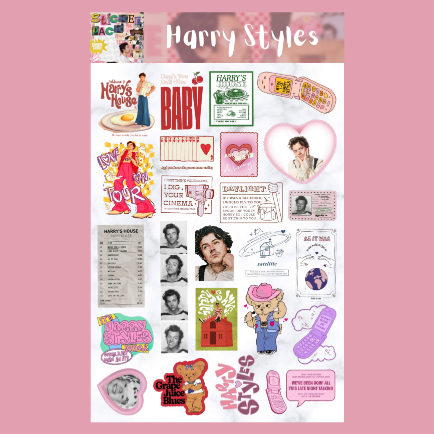 Jual Harry Styles Sticker Sheet | Shopee Indonesia