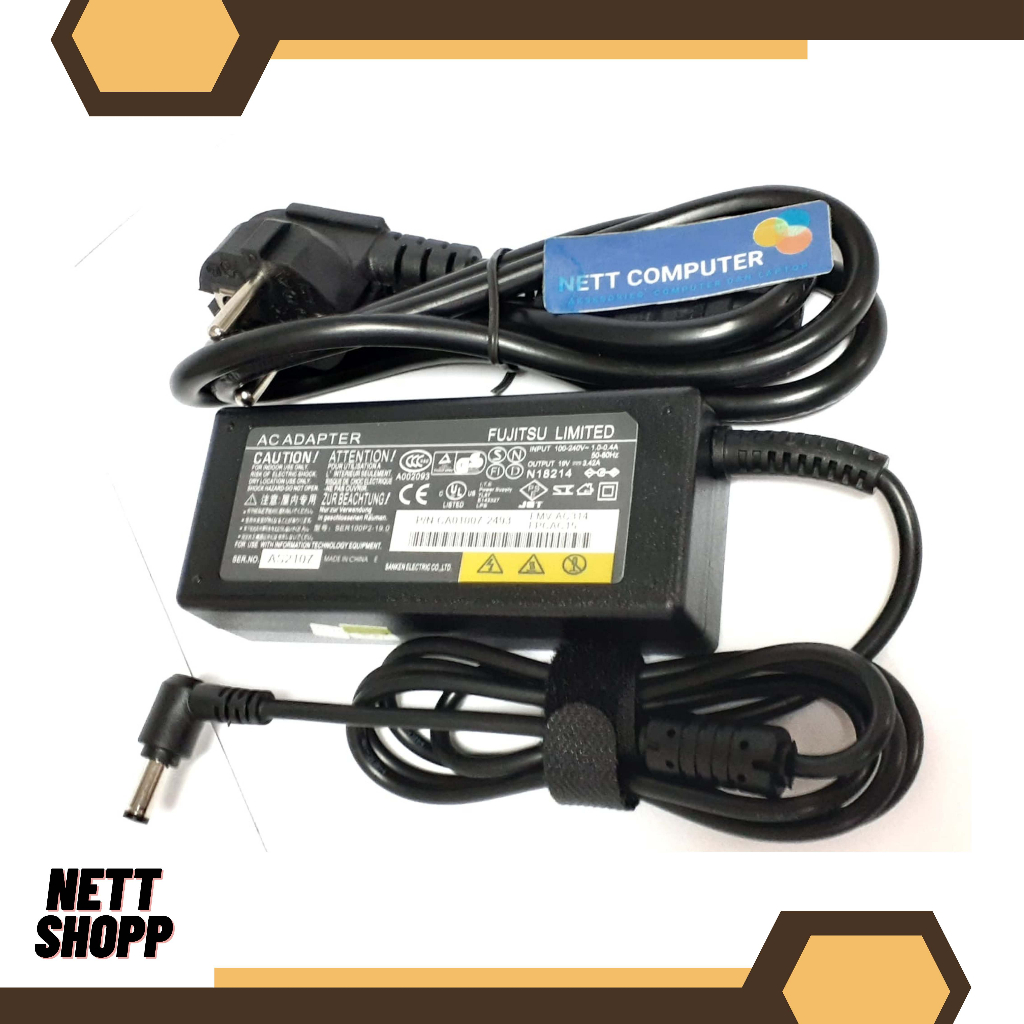 Jual Ac Power Adapter Charger Fujitsu 19V 3.42A 65W For fujitsu FMV ...