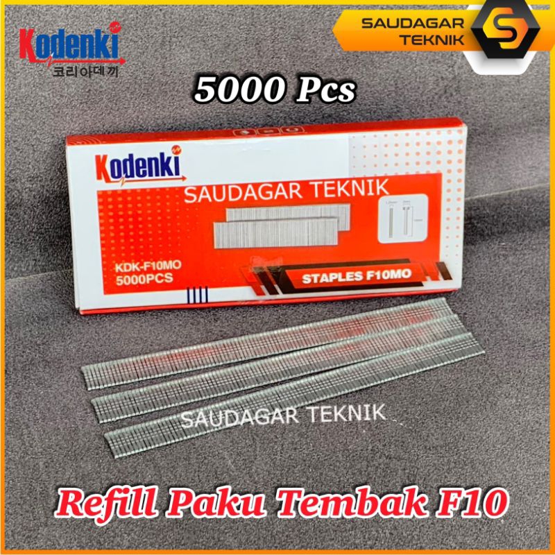 Jual KODENKI Isi Staples Paku Tembak F10 Model Lurus Refill Mesin ...