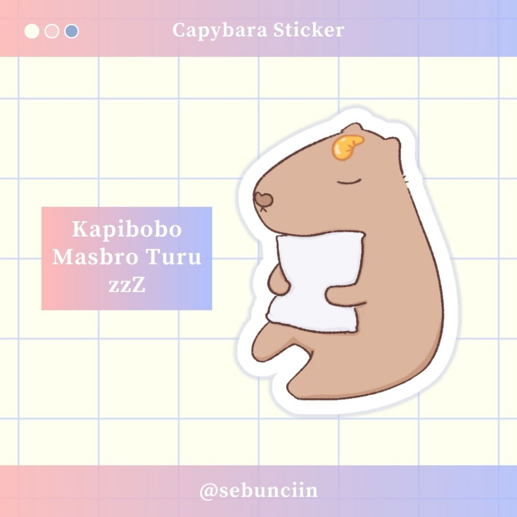 Jual Capybara / Kapibara / Masbro Bobo Sticker | Shopee Indonesia