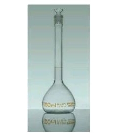 Jual LABU UKUR 100 ML IWAKI TUTUP GLASS VOLUMETRIC FLASK 100 ML IWAKI GLASS STOPPER | Shopee ...