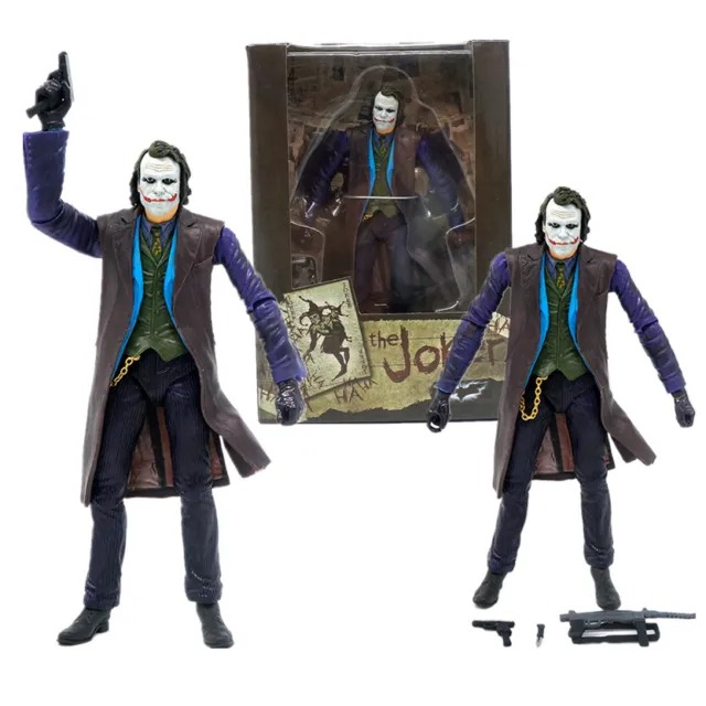 Jual Action Figure Neca DC Comics JOKER The Dark Knight Batman Heath ...