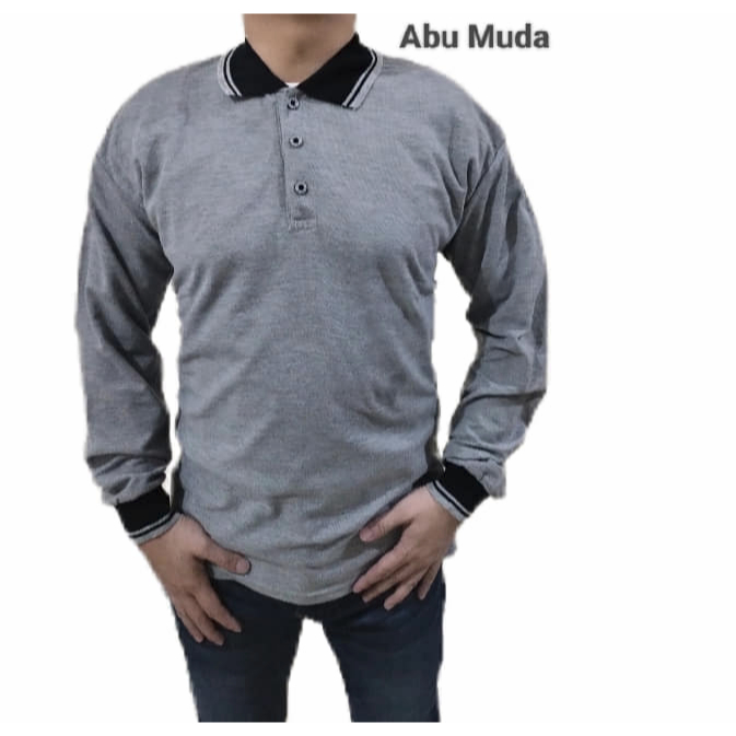 Jual Kaos kerah lengan panjang FO List kombinasi/ Kaos Polo Katun ... Jual Kaos kerah lengan panjang FO List kombinasi/ Kaos Polo Katun ...