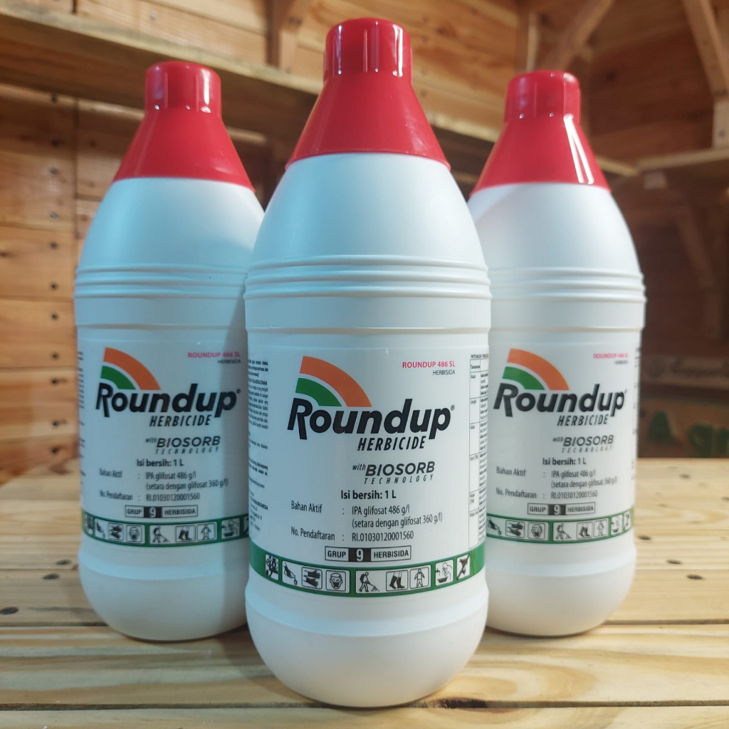 Jual ROUNDUP 486 SL 1 Liter Herbisida Sistemik Obat Pembasmi Gulma ...