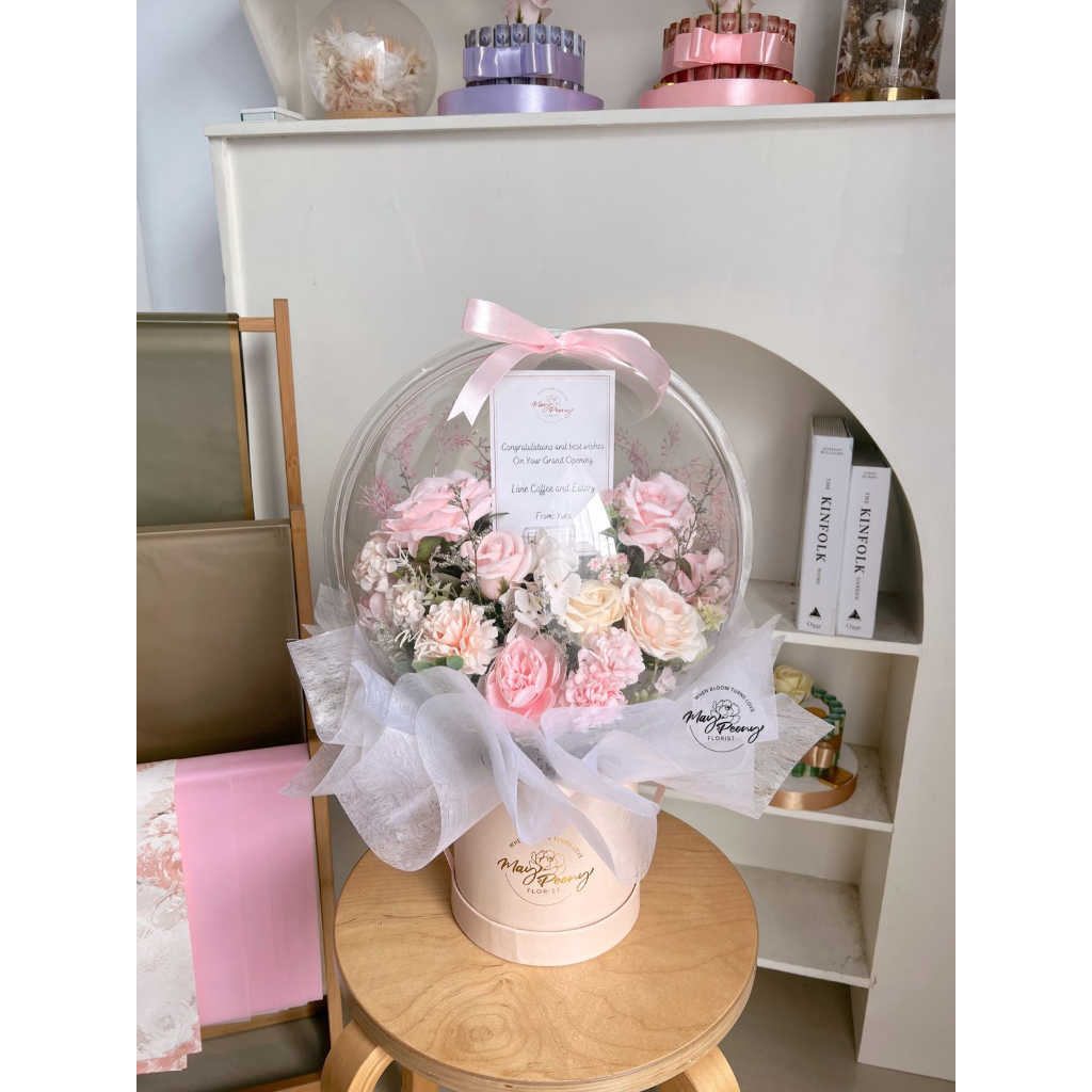 Jual MAGICAL BLOOM BOX - BUNGA DI DALAM BALON BUKET BALON / BALON BOX ...