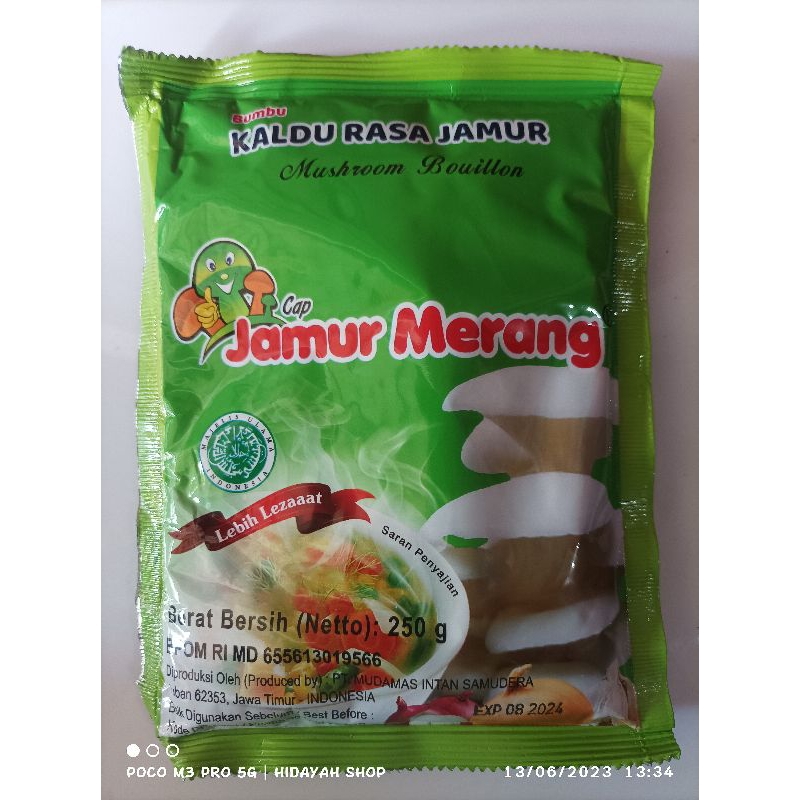 Jual kaldu alami jamur merang kemasan 250 grm | Shopee Indonesia