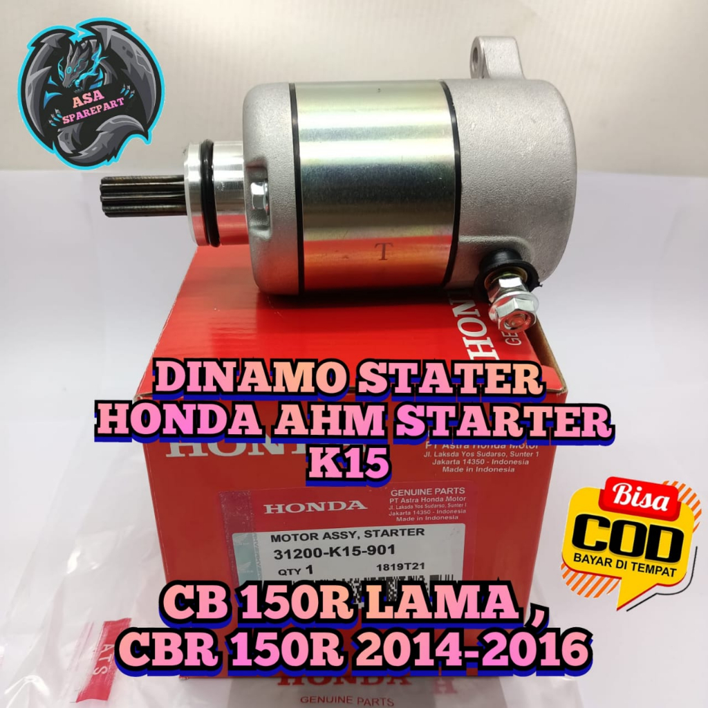 Jual DINAMO STATER K15 ASLI ORIGINALMotor HONDA CB 150 R Old / LAMA , CBR 150 R Old / Lama ...