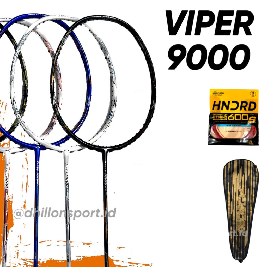 Jual Raket Badminton HUNDRED VIPER 9000 ATTACK Original HNDRD ATTK ...