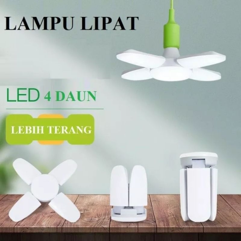 Jual Lampu Bohlam Lipat Mini Model Kipas 28 Watt / Mini Fan Blade LED ...