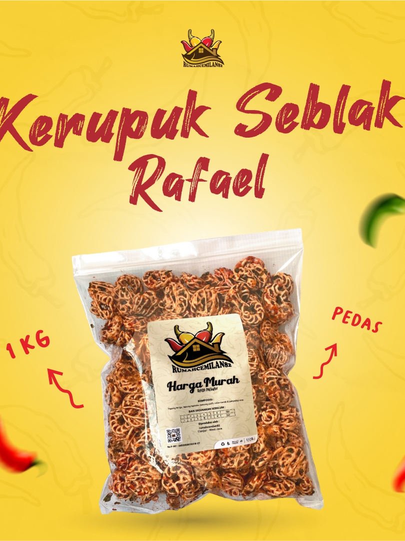 Jual Kerupuk seblak viral rafael 1kg | Shopee Indonesia