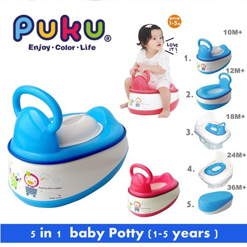 Jual Puku 5 In 1 Baby Potty / Toilet Bayi / Pispot Bayi | Shopee Indonesia